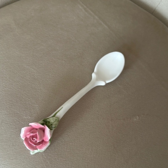 not surd | Accents | Ceramic Spoon With Pink Rose Handle Will Come ...